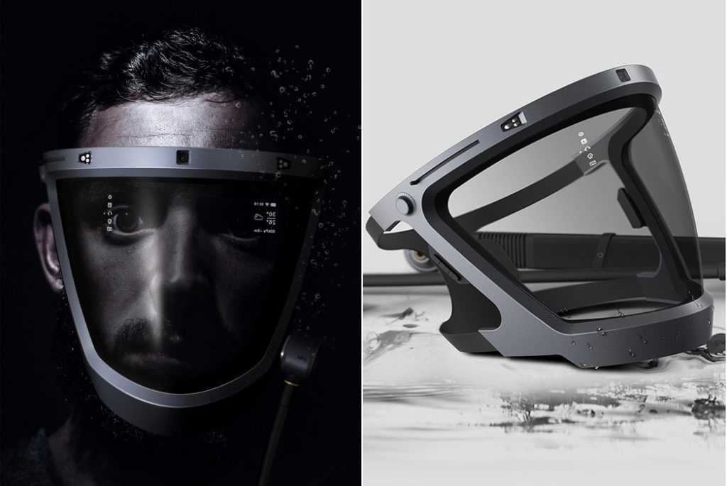 Smart D-Mask Diving Mask Has an Integrated Heads Up Display - The Flighter