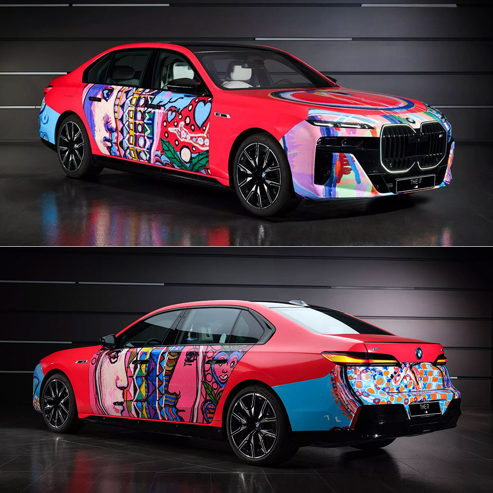 Lee Kun-Yong’s Electric Masterpiece is a BMW i7 Turned Rolling Canvas ...