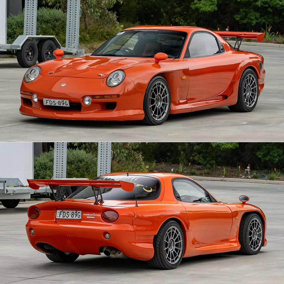 Custom-Built Mazda RX-7 That Borrows Heavily from Porsche, Now Up for ...